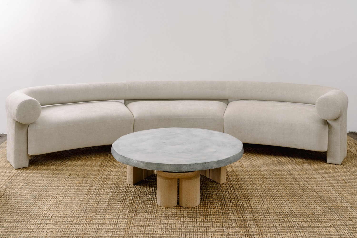 SACHA COFFEE TABLE - GLAZED LAVA